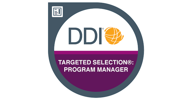 DDI Targeted Selection®: Program Manager - Credly