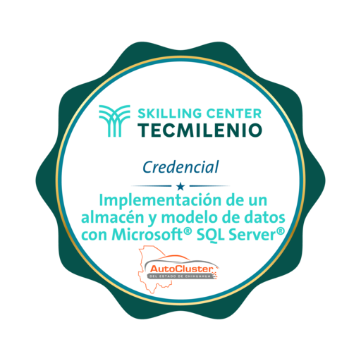 -Credencial Implementación de un almacén y modelo de datos con Microsoft® SQL Server® - Credly