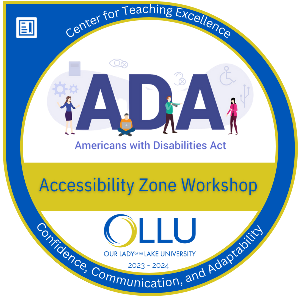 OLLU Accessibility Zone Workshop - Credly