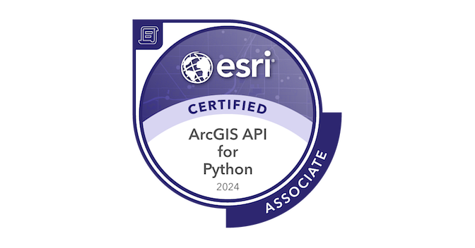 ArcGIS API for Python Associate 2024 - Credly