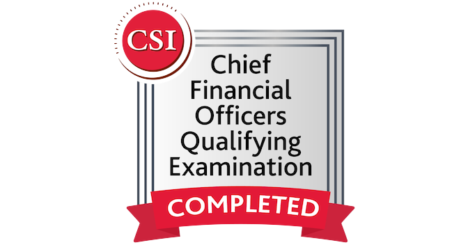 Chief Financial Officer Qualifying Examination (CFO) - Credly