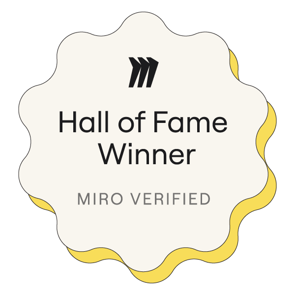 Miro Hall of Fame Winner - Credly
