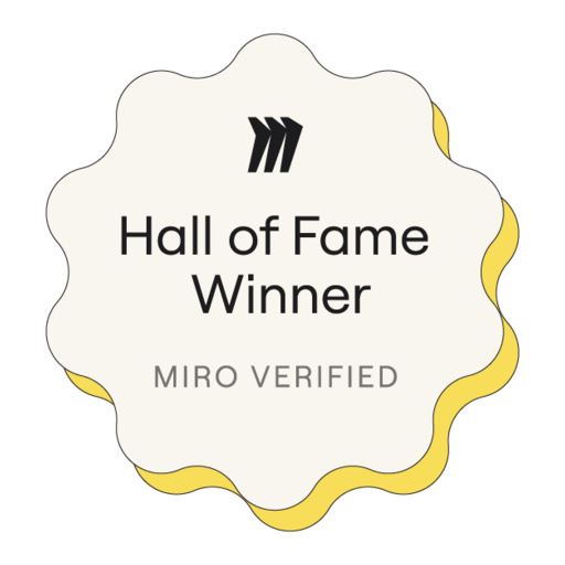 Miro Hall of Fame Winner - Credly