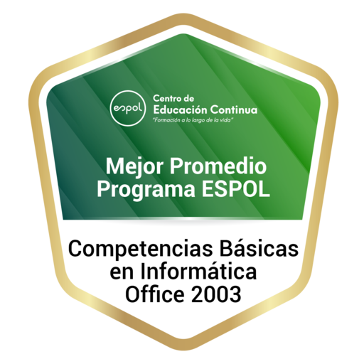 Mejor Promedio en el Programa Competencias Básicas en Informática ...