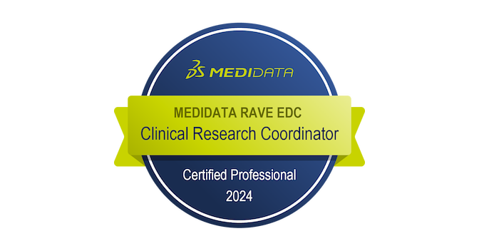 Medidata Rave EDC Certified Clinical Research Coordinator (2024) - Credly