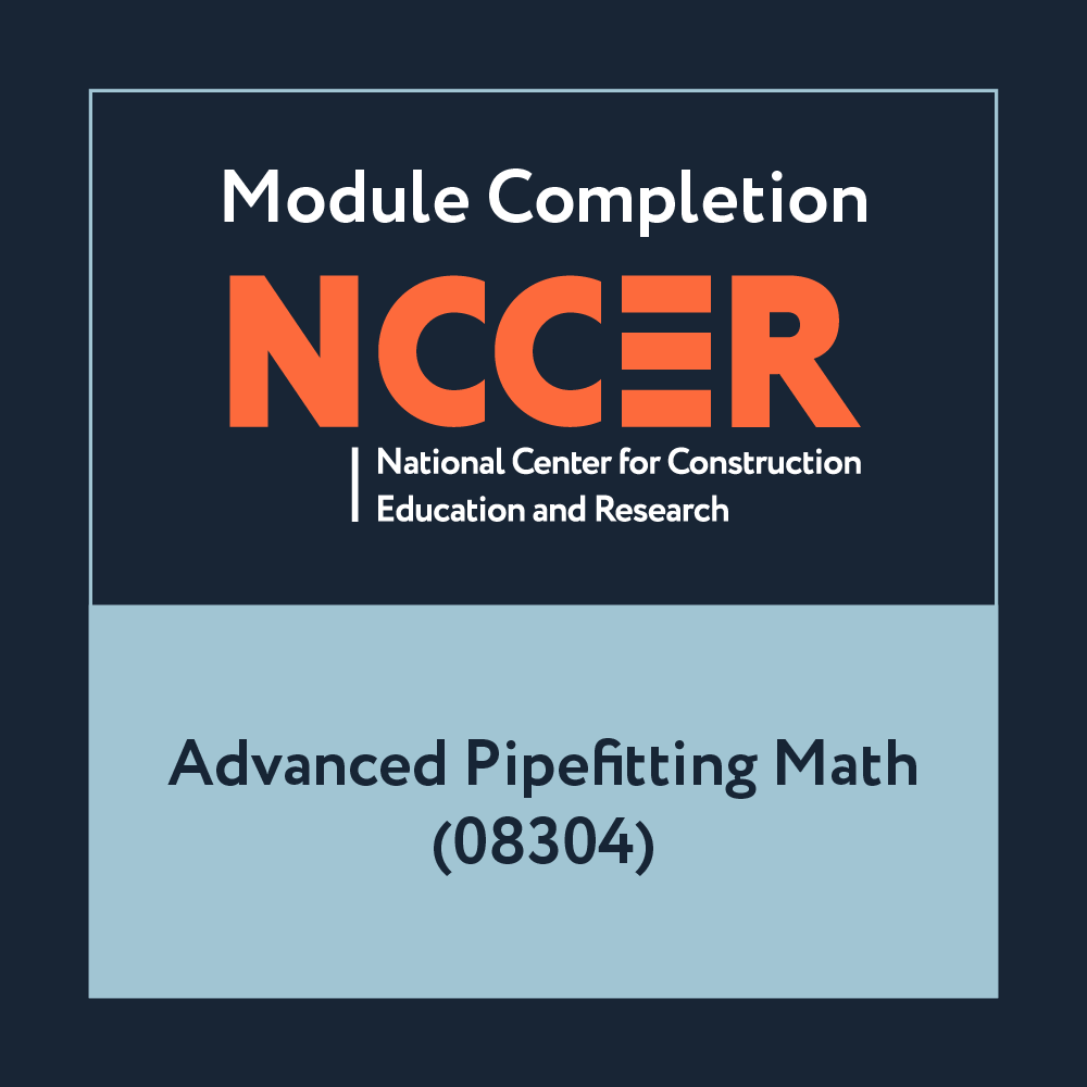 NCCER Advanced Pipefitting Math (08304) - Credly