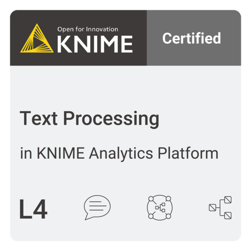 KNIME Data Scientist - Time Series Analysis - Credly