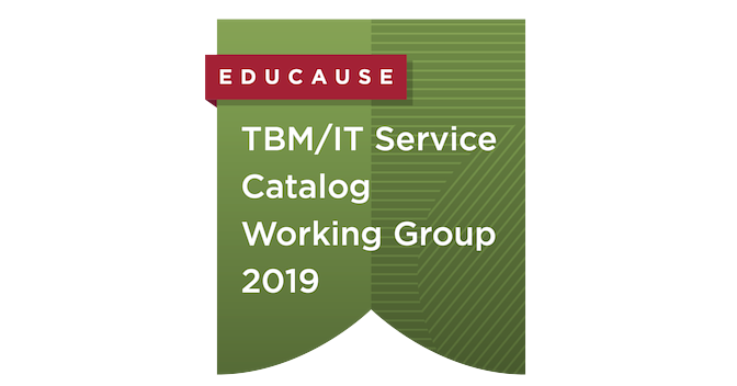 TBM/IT Service Catalog Working Group 2019 - Credly