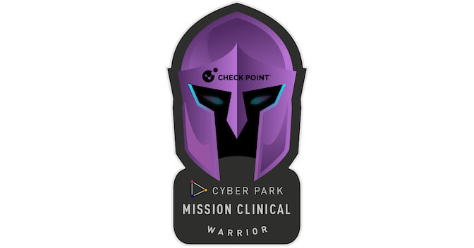 Check Point Cyber Park Warrior - Mission Clinical IOT Escape Room - Credly