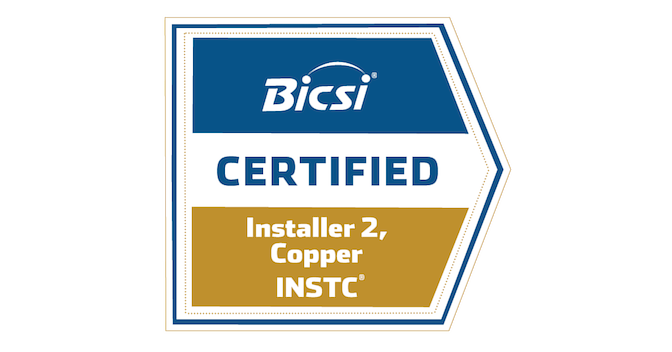 BICSI Installer 2, Copper® INSTC® - Credly