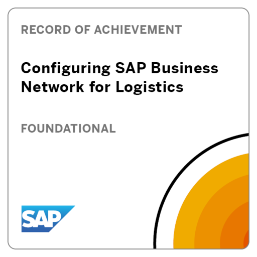 Configuring SAP Business Network for Logistics - Record of Achievement ...