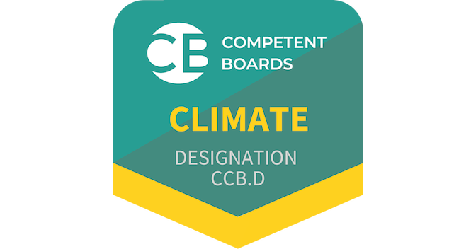 Competent Boards Climate Designation Program - Credly