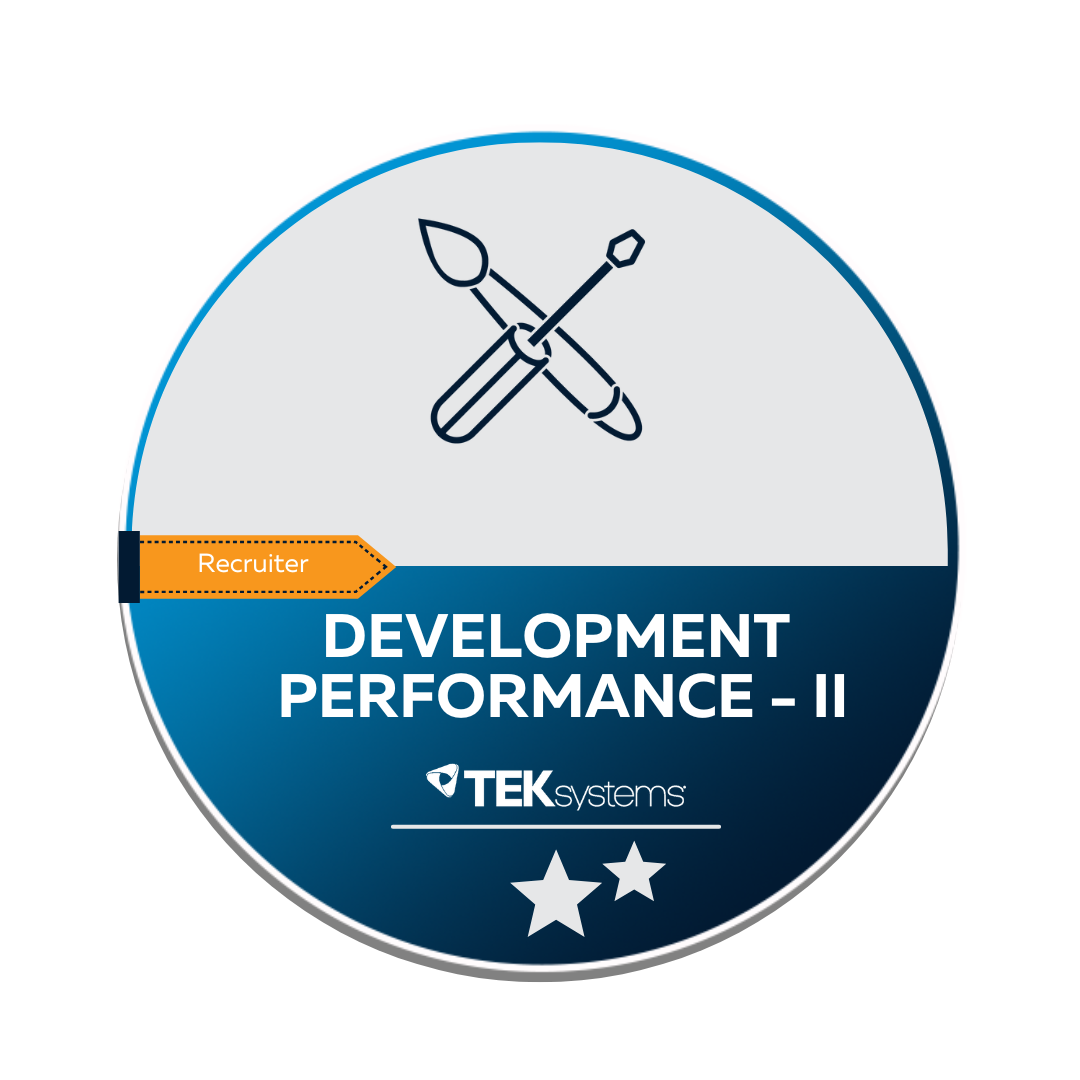 Recruiter Development Performance - II - Credly Recruiter Development Performance - II - Credly