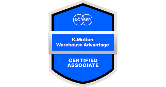 Warehouse Advantage Certified Associate - Credly