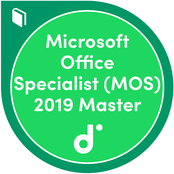 Participation in the course: Microsoft Office Specialist (MOS) 2019 ...