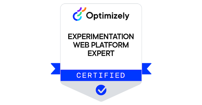 Optimizely Certified Experimentation Web Platform Expert - Credly