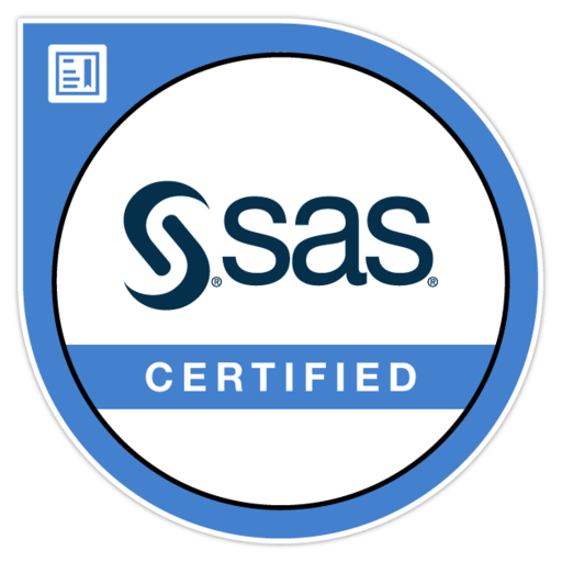 SAS Certified Statistical Business Analyst Using SAS 9: Regression and Modeling - Credly