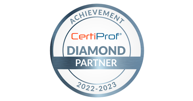 CertiProf Diamond Partner 2022- 2023 - Credly