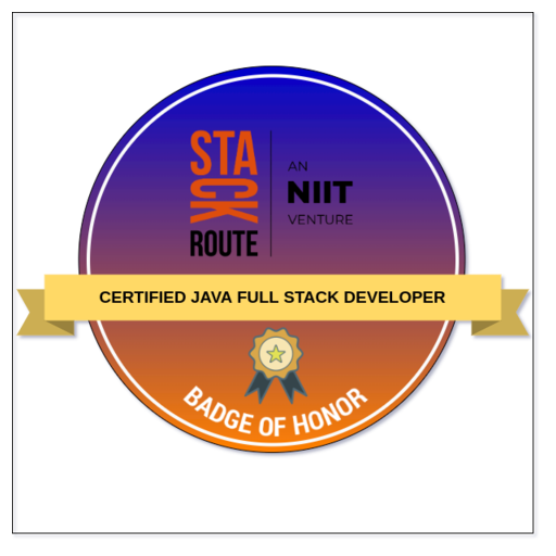 Certified Java Full Stack Developer - Credly