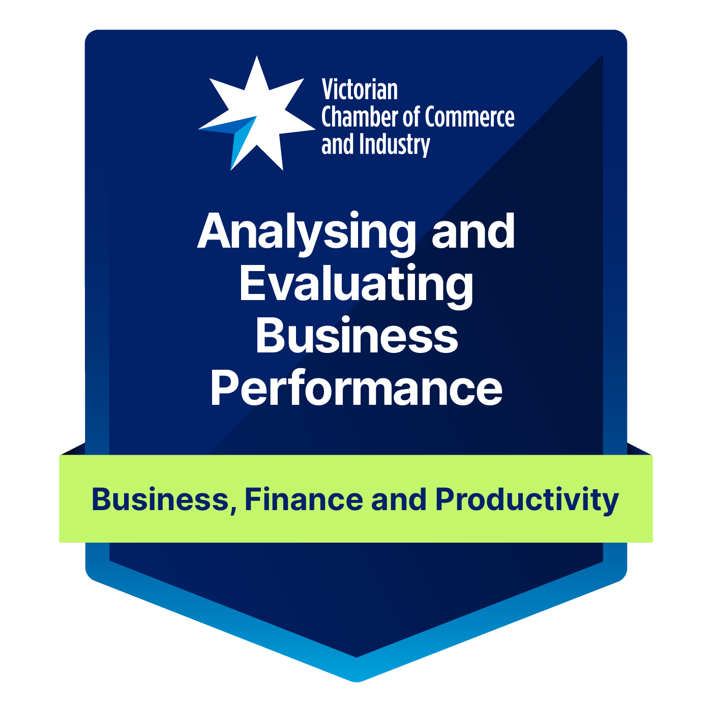 Analysing and Evaluating Business Performance - Credly
