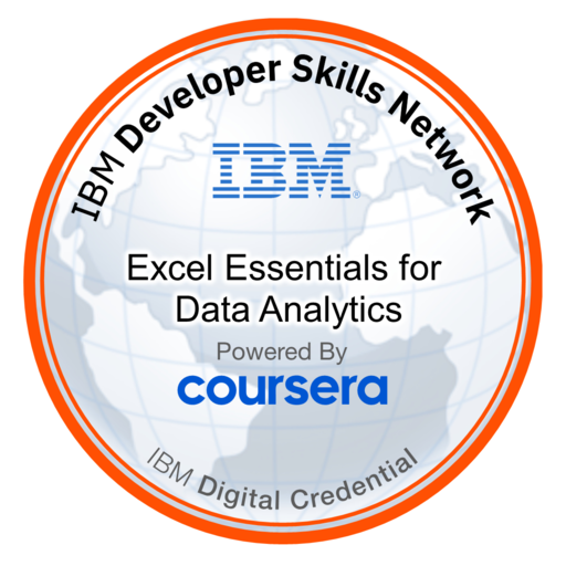 Excel Essentials for Data Analytics - Credly