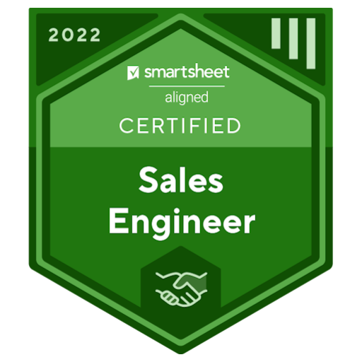 Smartsheet Aligned Certified Sales Engineer - Credly