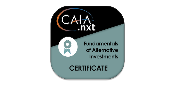 CAIA.nxt™ Fundamentals of Alternative Investments Certificate - Credly