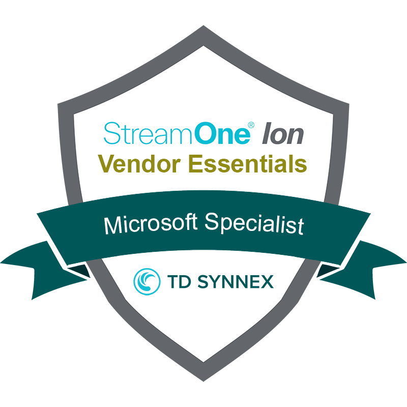 StreamOne Ion Vendor Essentials - Microsoft Specialist - Credly