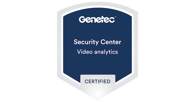 Genetec Certified: Security Center video analytics - Credly