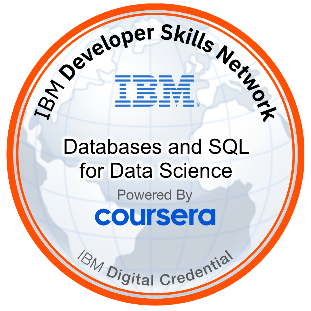 Databases And SQL For Data Science Credly Databases And SQL For Data Science Credly