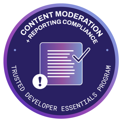 Content Moderation & Reporting Compliance - Credly