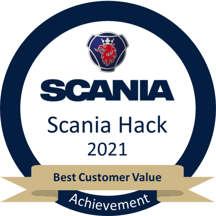Scania Hack 2021 Best Customer Value - Credly