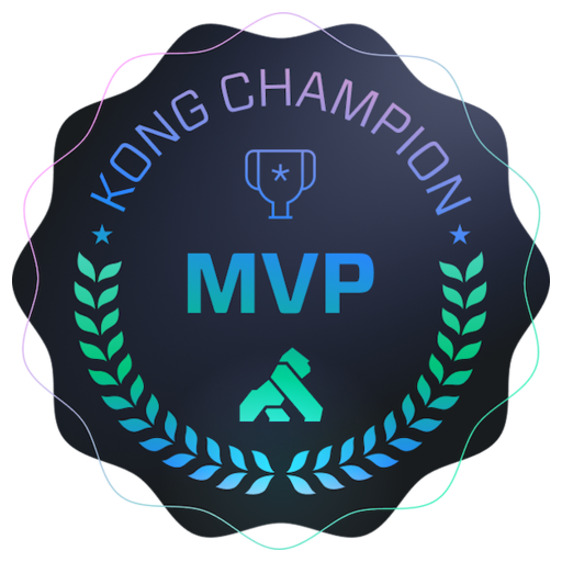 Kong Champion MVP - Credly