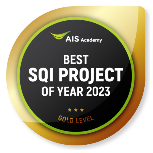 Best SQI Project of Year 2023 - Gold Level - Credly