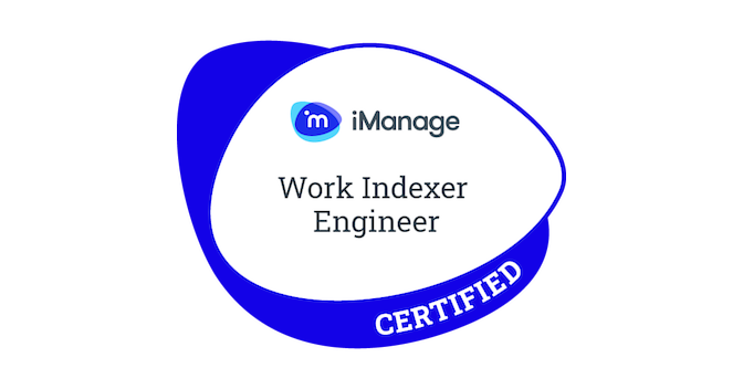 iManage Work Indexer Engineer - Credly