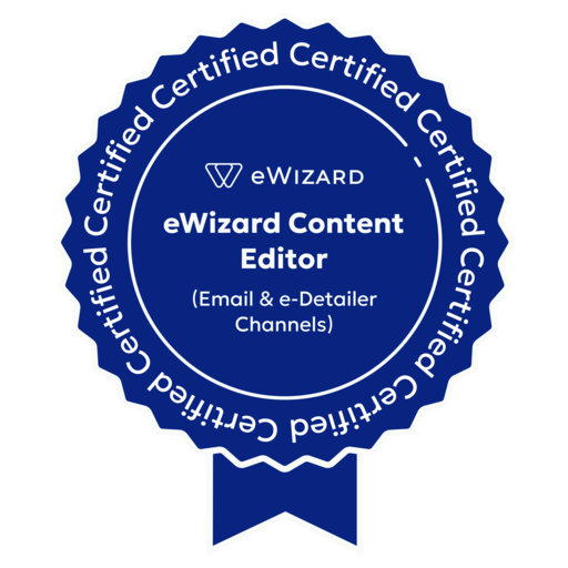 eWizard Content Editor (Email & e-Detailer Channels) - Credly