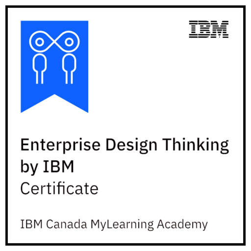 Enterprise Design Thinking by IBM - Certificate - Credly