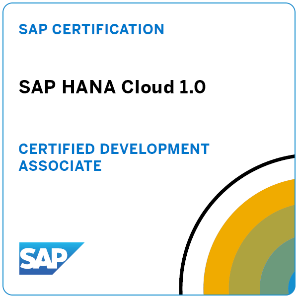 SAP Certified Development Associate - SAP HANA Cloud 1.0 - Credly