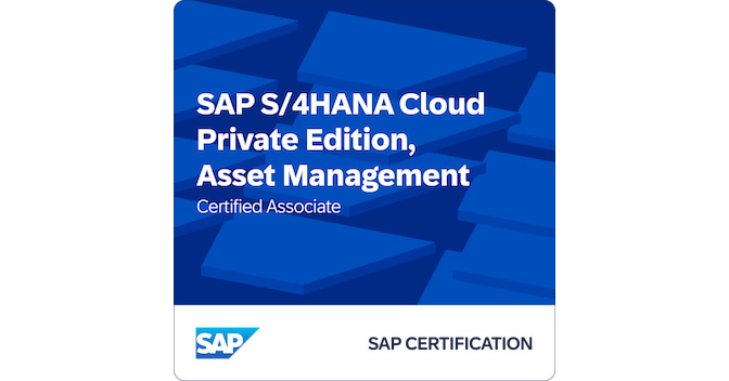 SAP Certified Associate - SAP S/4HANA Cloud Private Edition, Asset ...