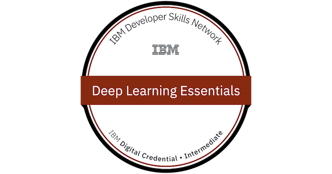 Deep Learning Essentials - Credly