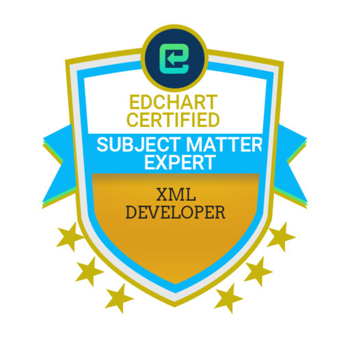 Edchart Certified XML Developer Subject Matter Expert - Credly