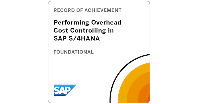 Performing Overhead Cost Controlling in SAP S/4HANA - Record of ...