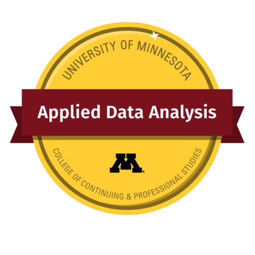 Applied Data Analysis Certificate - Credly