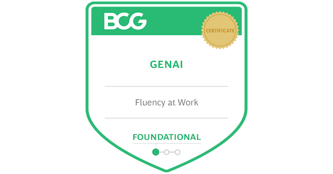 GenAI: Fluency at Work - Credly