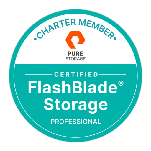 Pure Certified FlashBlade® Storage Professional Charter Member - Credly