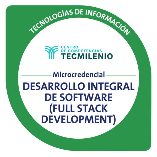 Microcredencial Desarrollo integral de software (Full stack development) - Credly
