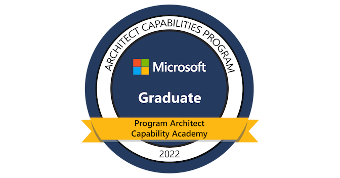 Program Architect Capability Academy - Credly