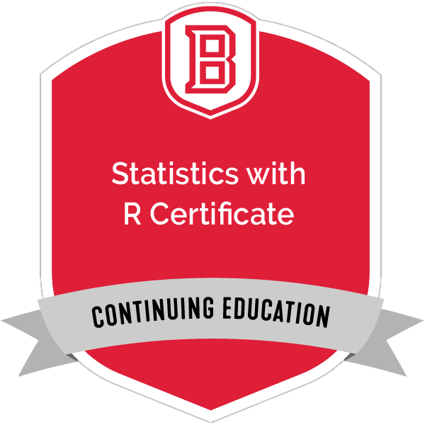 Statistics with R Certificate - Credly