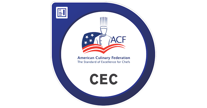 ACF Certified Executive Chef® (CEC®) - Credly
