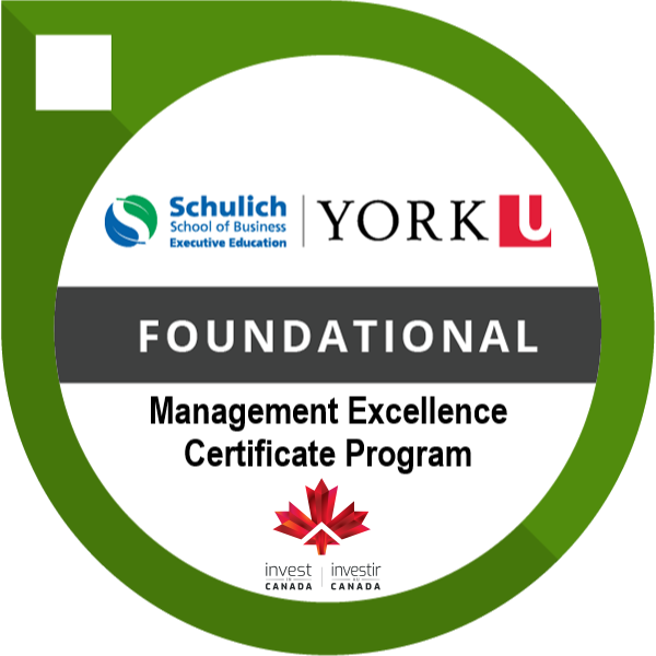 Invest in Canada: Management Excellence Certificate - Credly